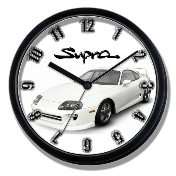 Clock | Wall Decor | Toyota Supra White Wall Clock New | Poshmark